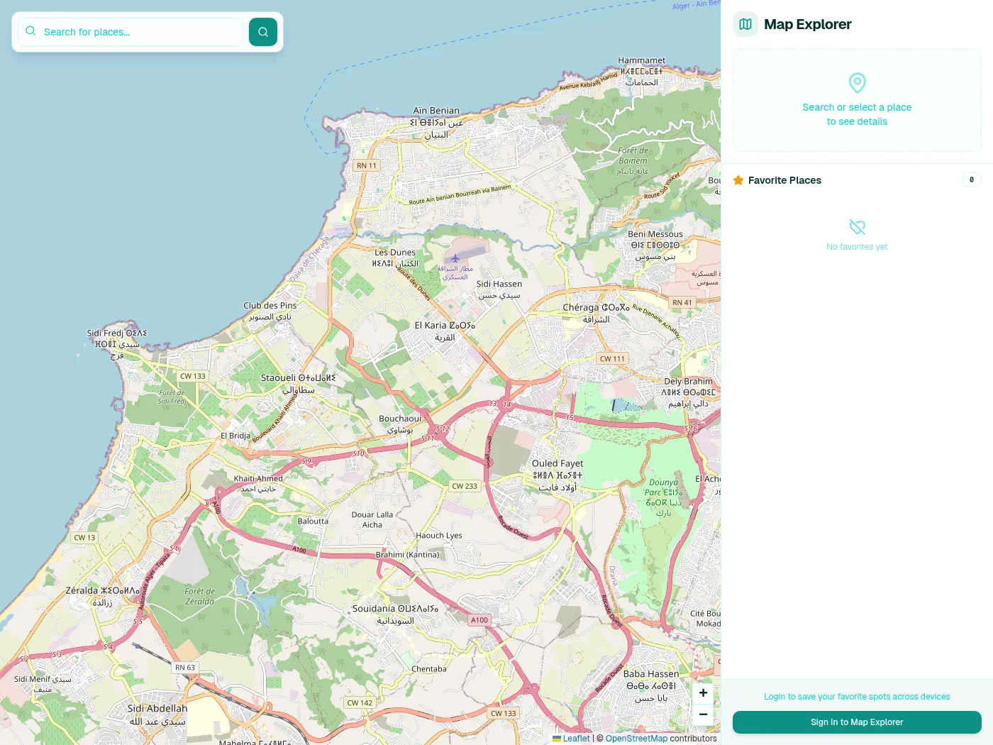 Local Map Explorer