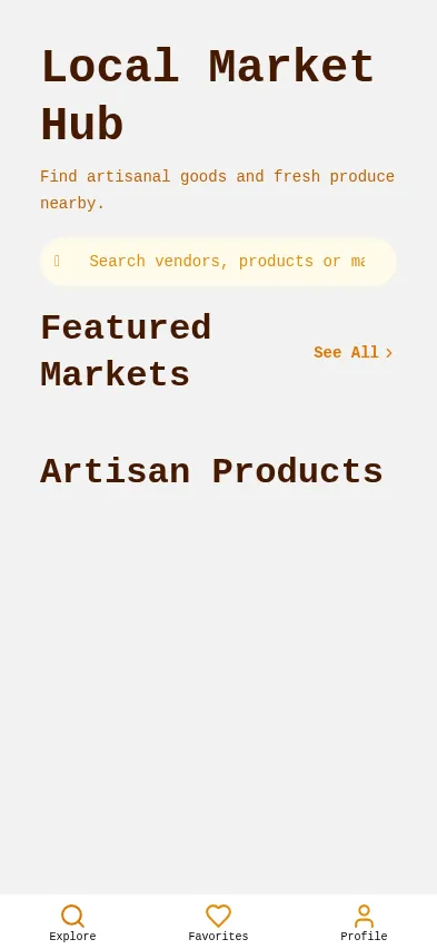 Local Market Hub