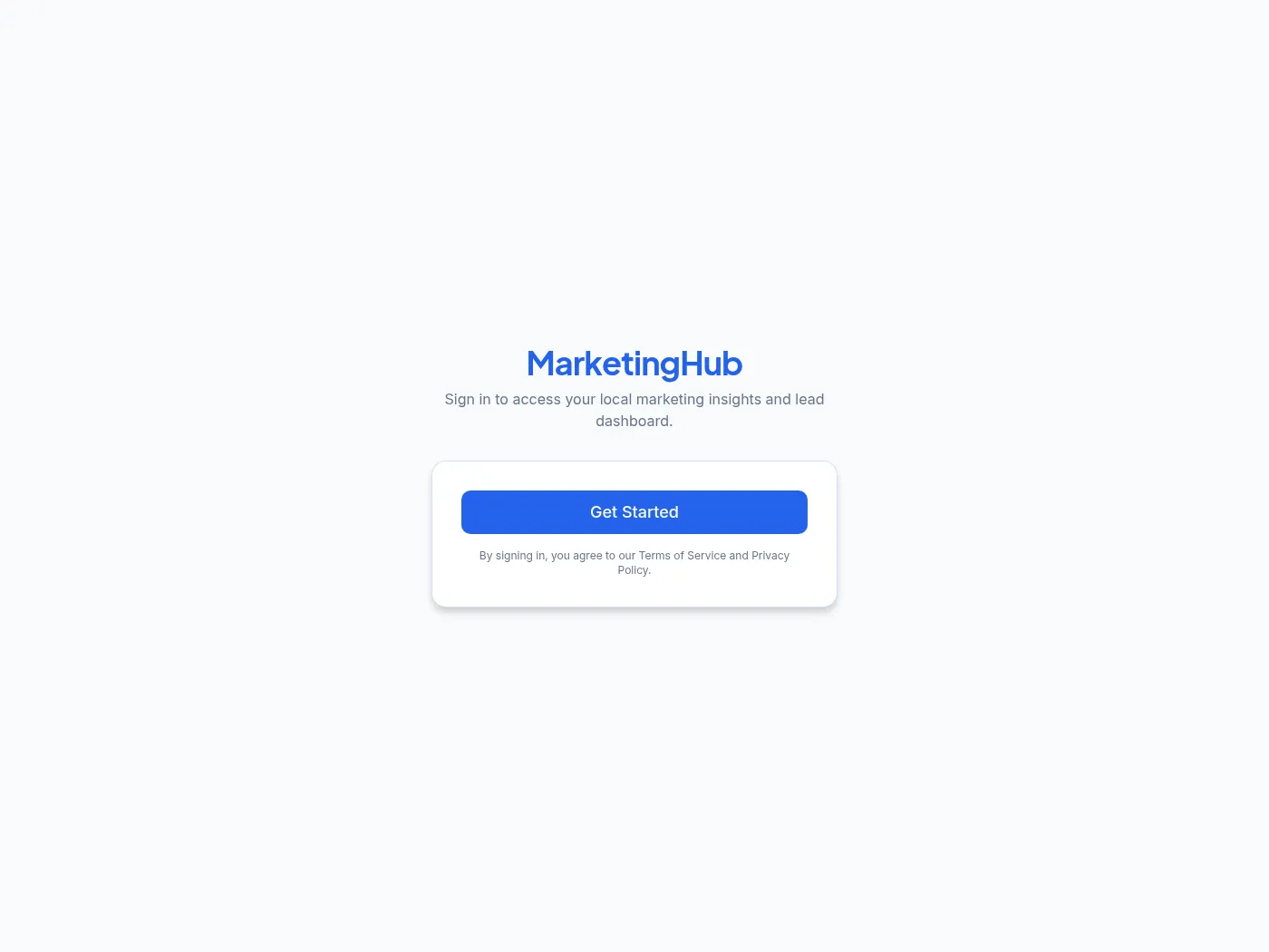 Local Marketing Dashboard