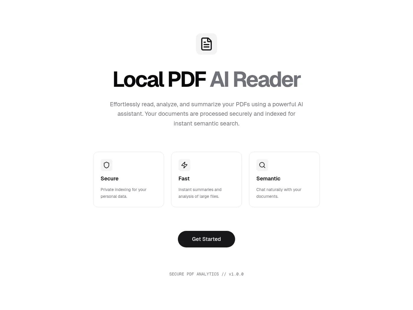Local PDF AI Reader