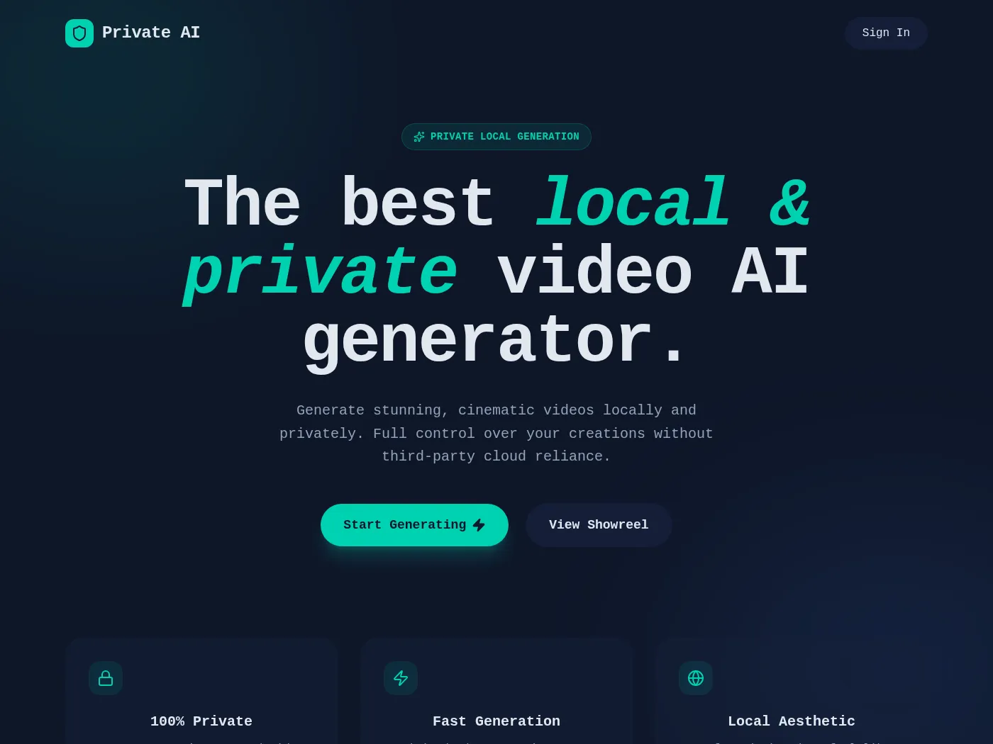 Private Video AI Generator