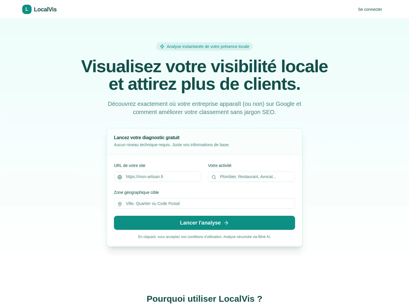 Local Visibility Dashboard