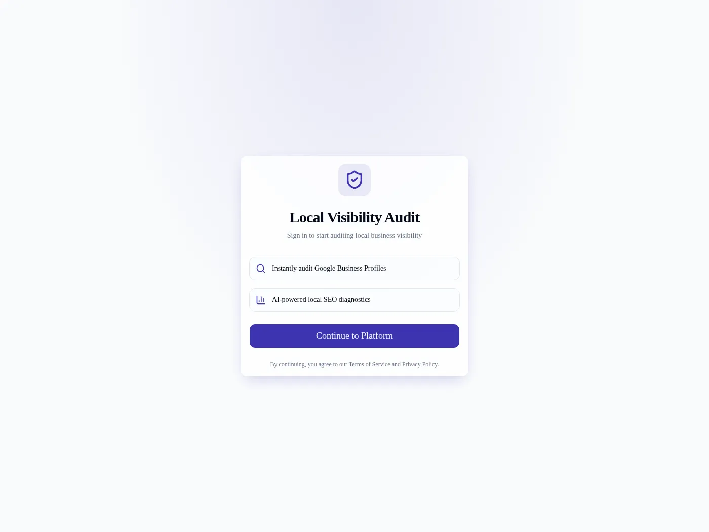 Local Visibility Audit