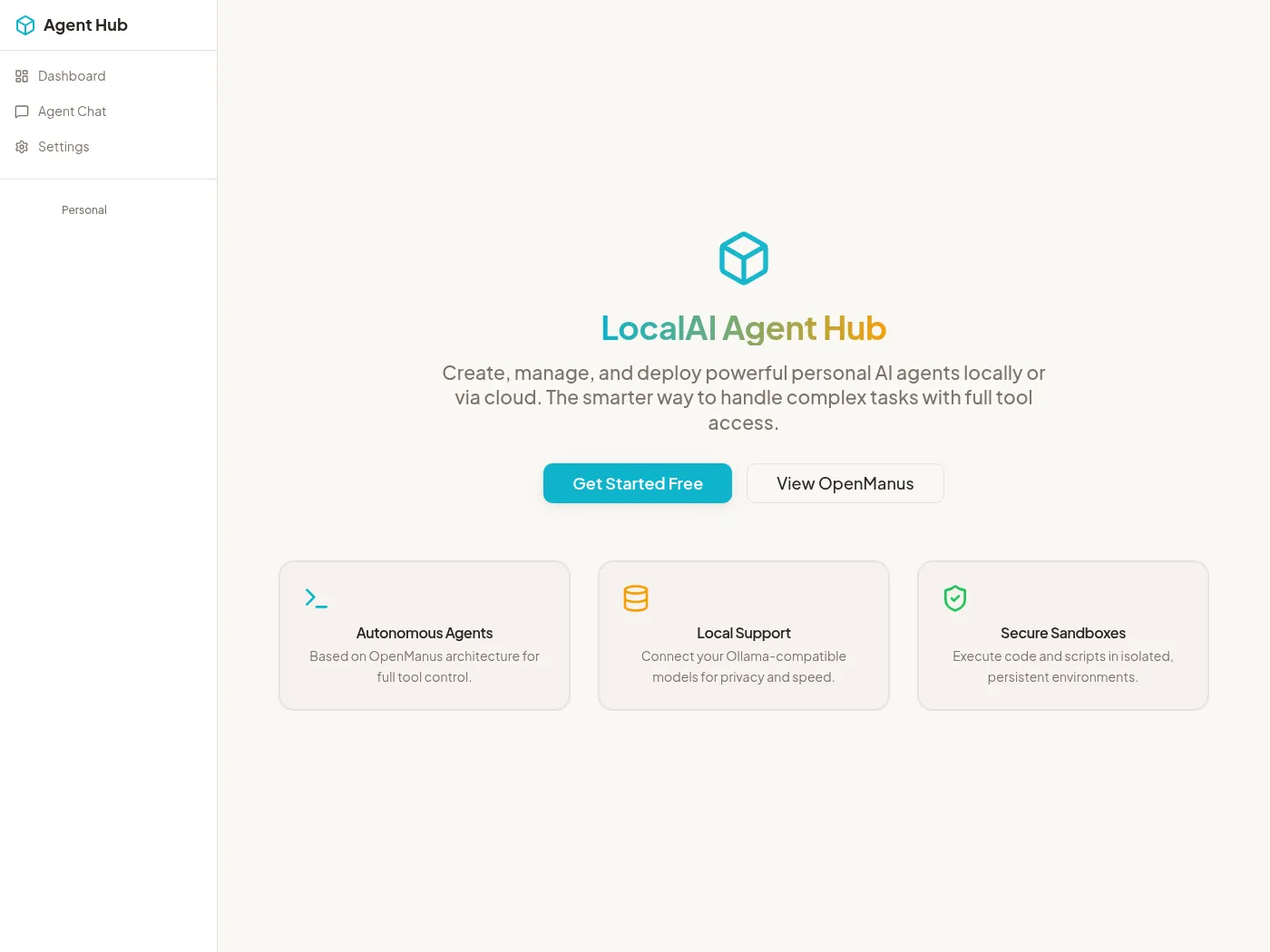 LocalAI Agent Hub