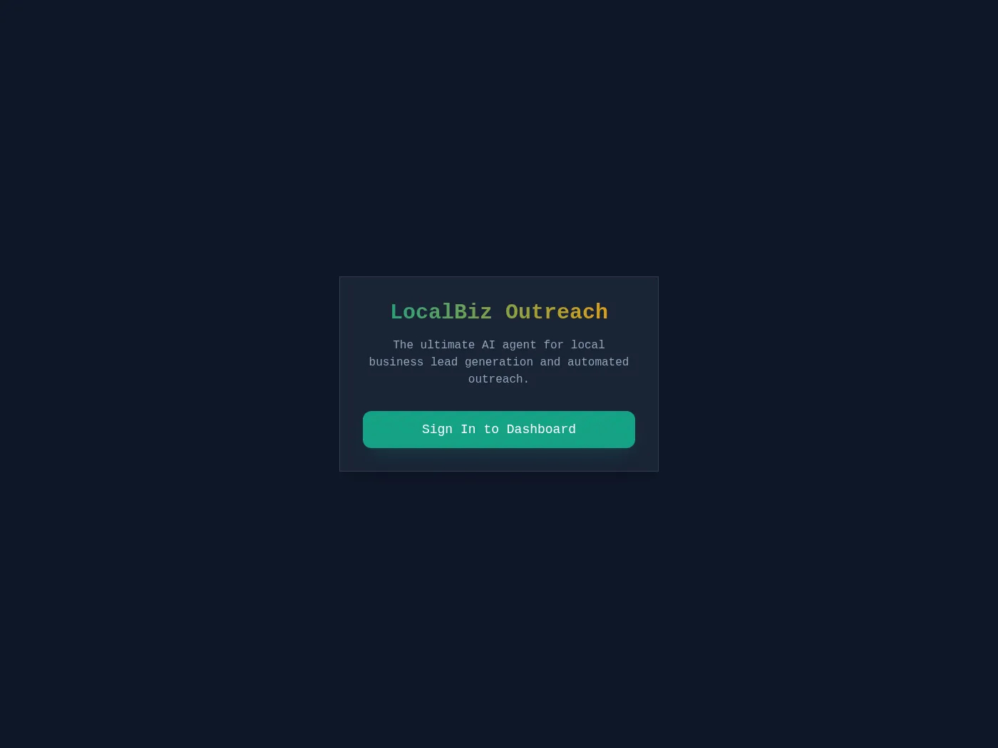 LocalBiz Outreach Agent