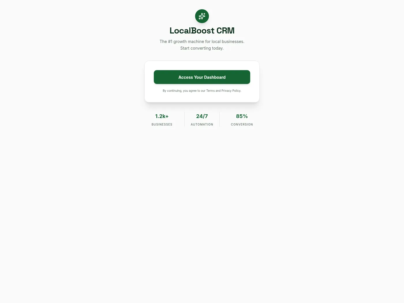 LocalBoost CRM