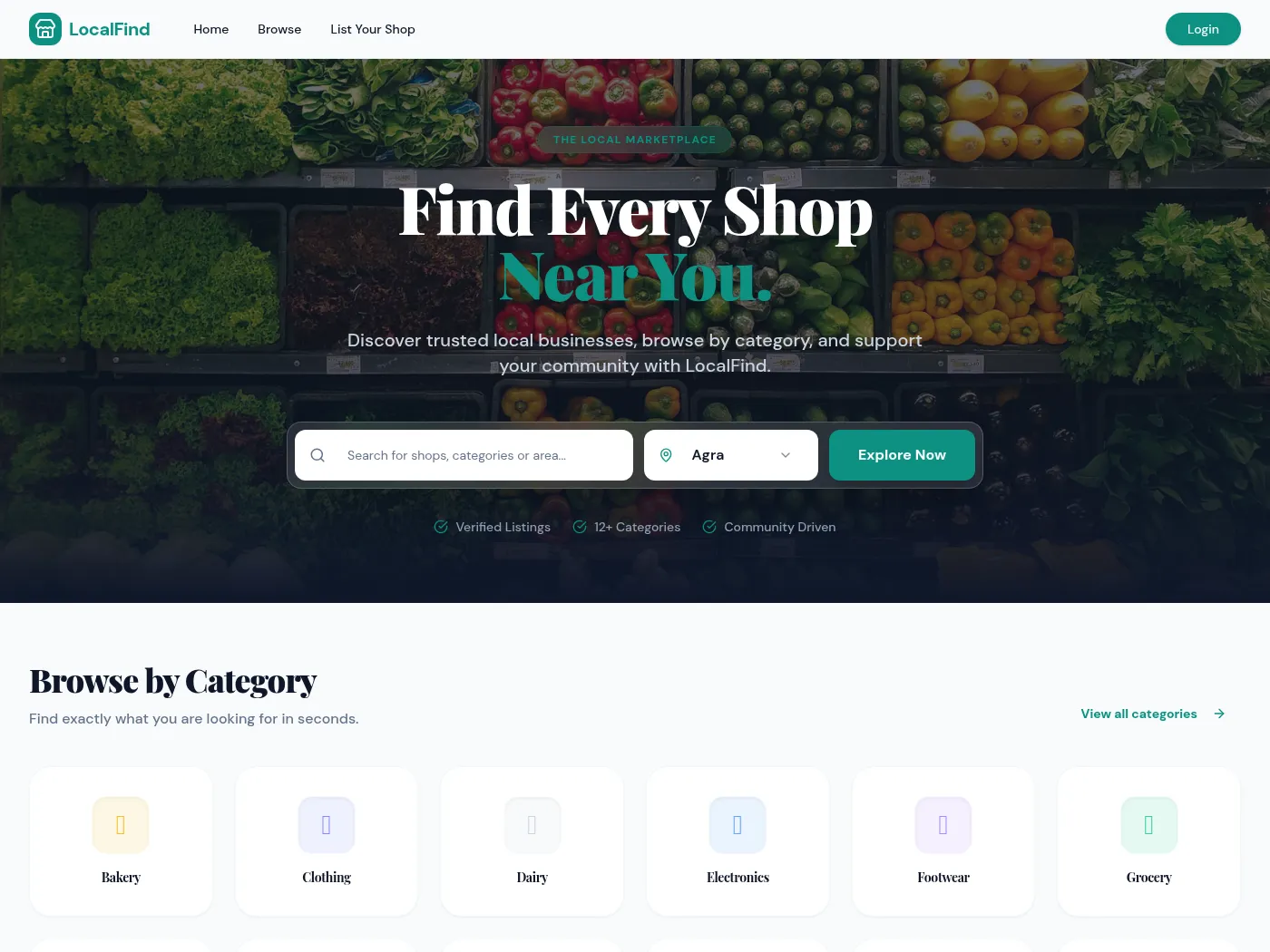 LocalFind Shop Discovery