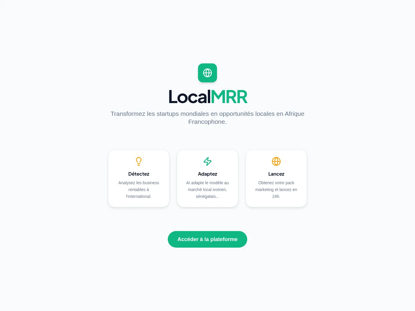 LocalMRR Opportunity Platform