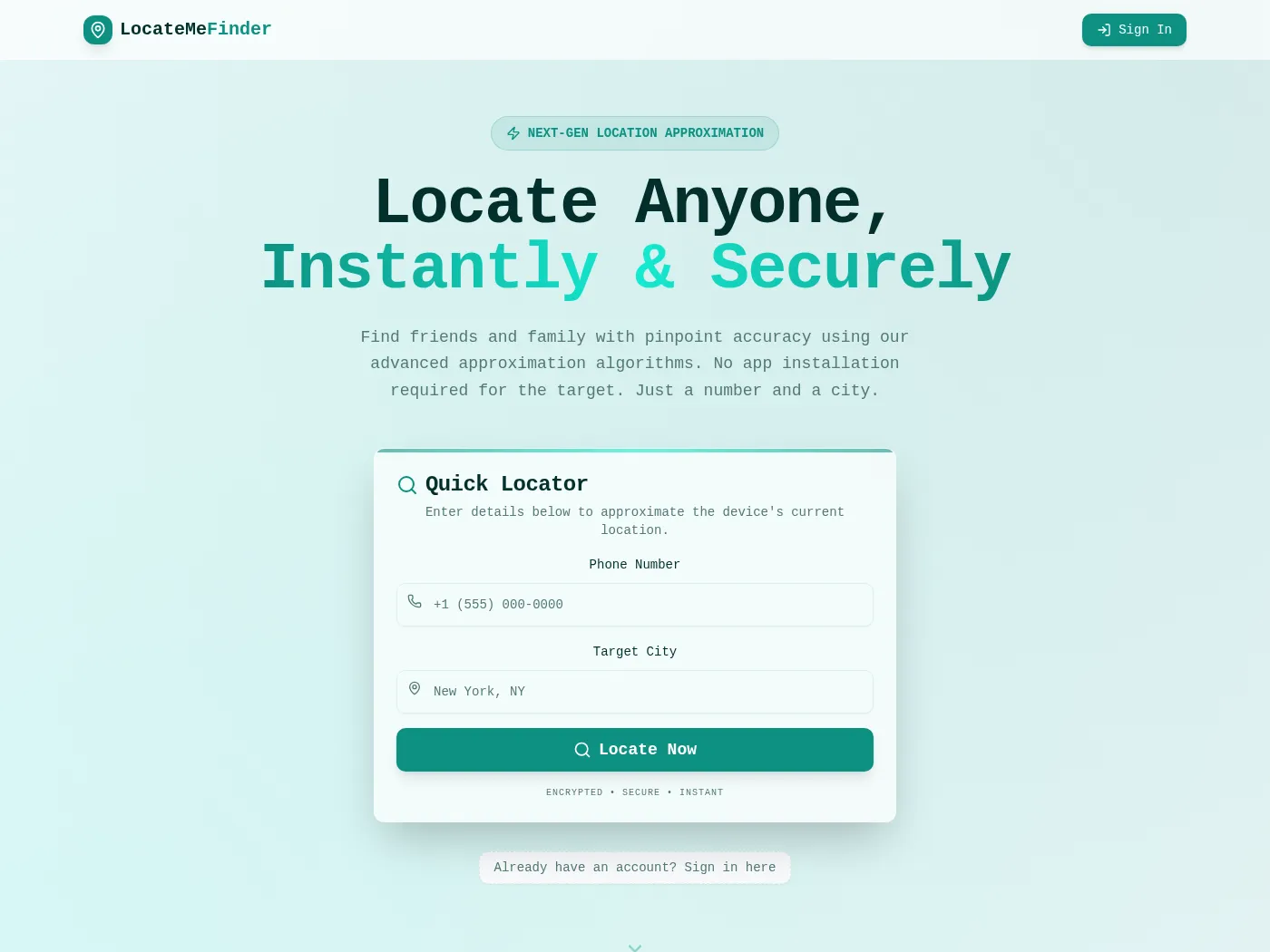 LocateMe Finder