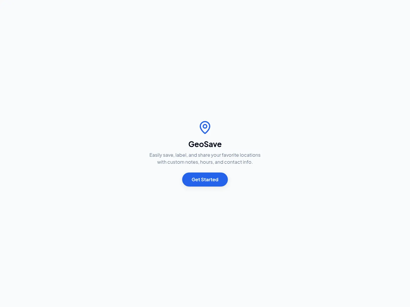 Location Saver App