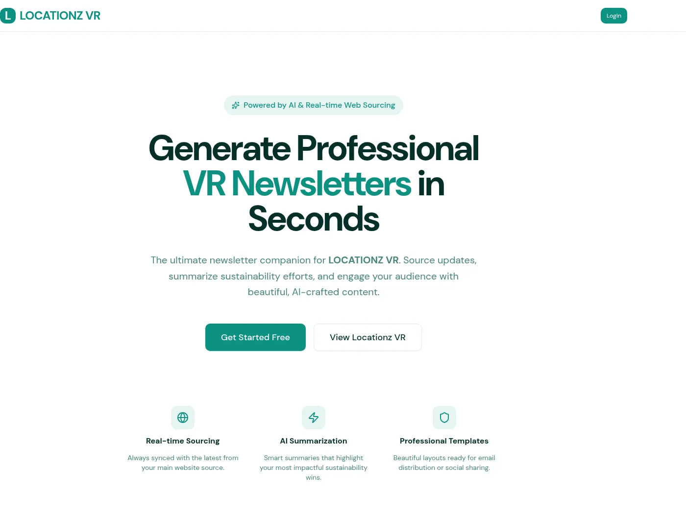 Locationz VR Newsletter