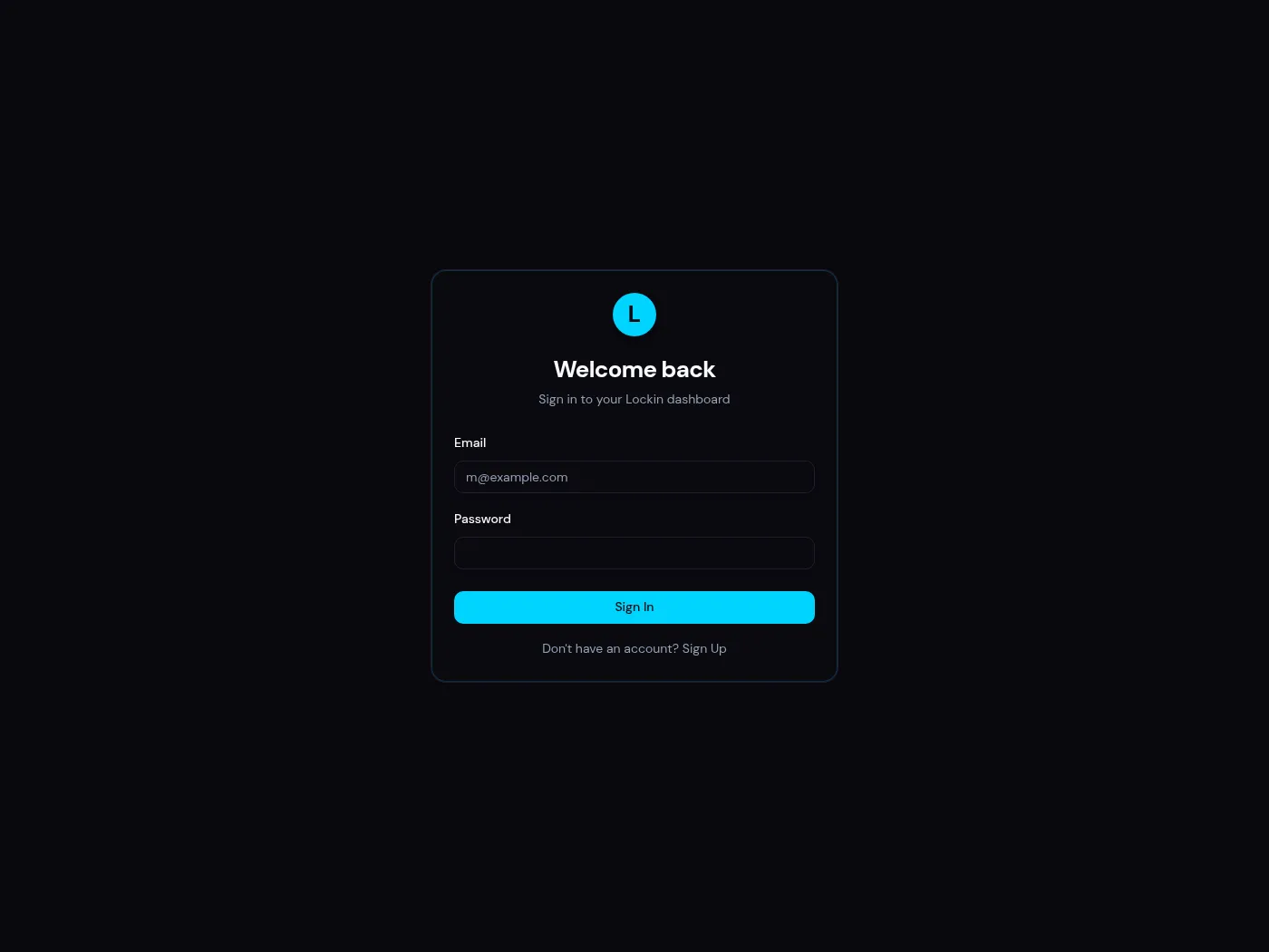 Lockin Creator Dashboard