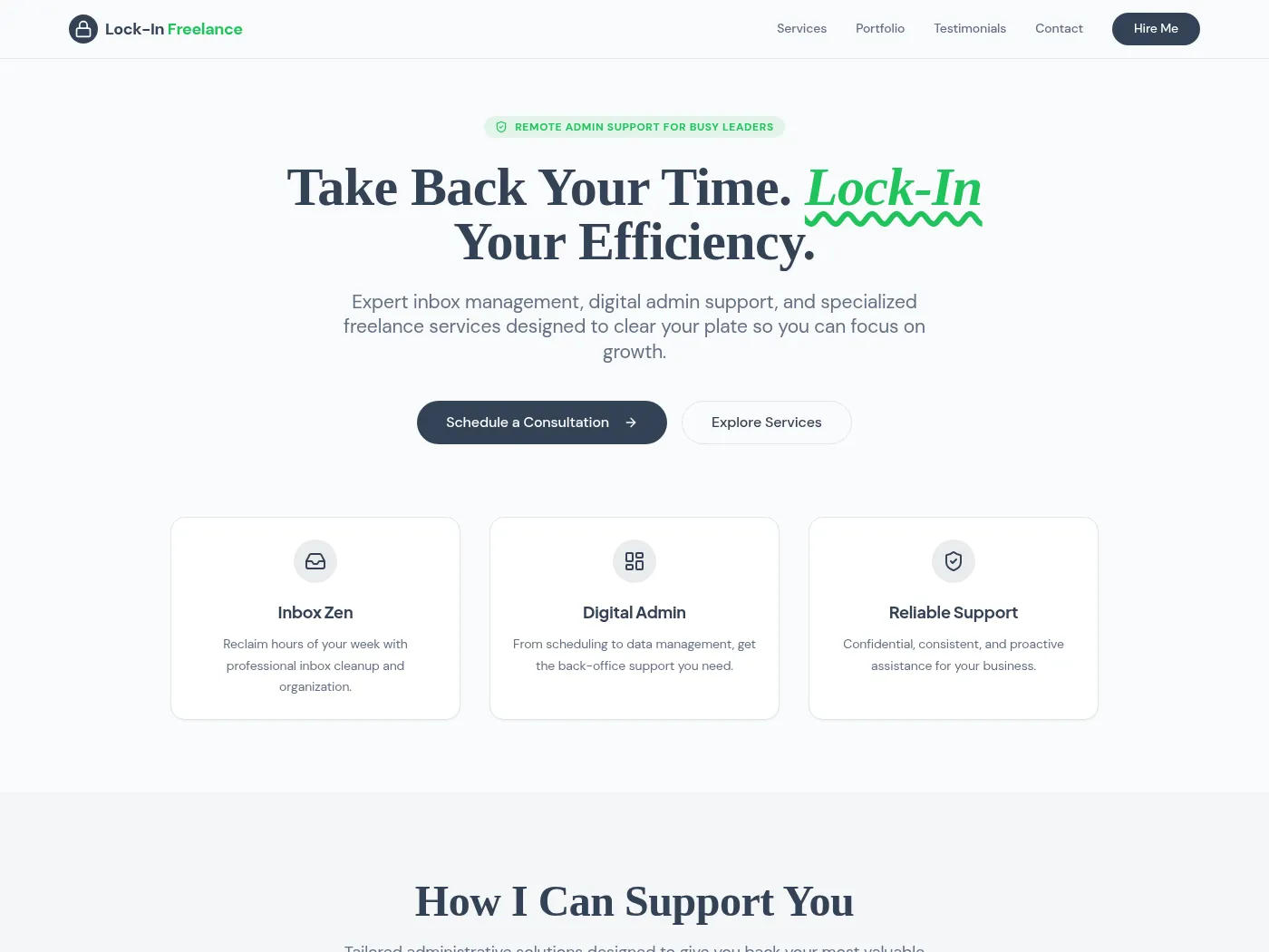 Lock-In Freelance Site
