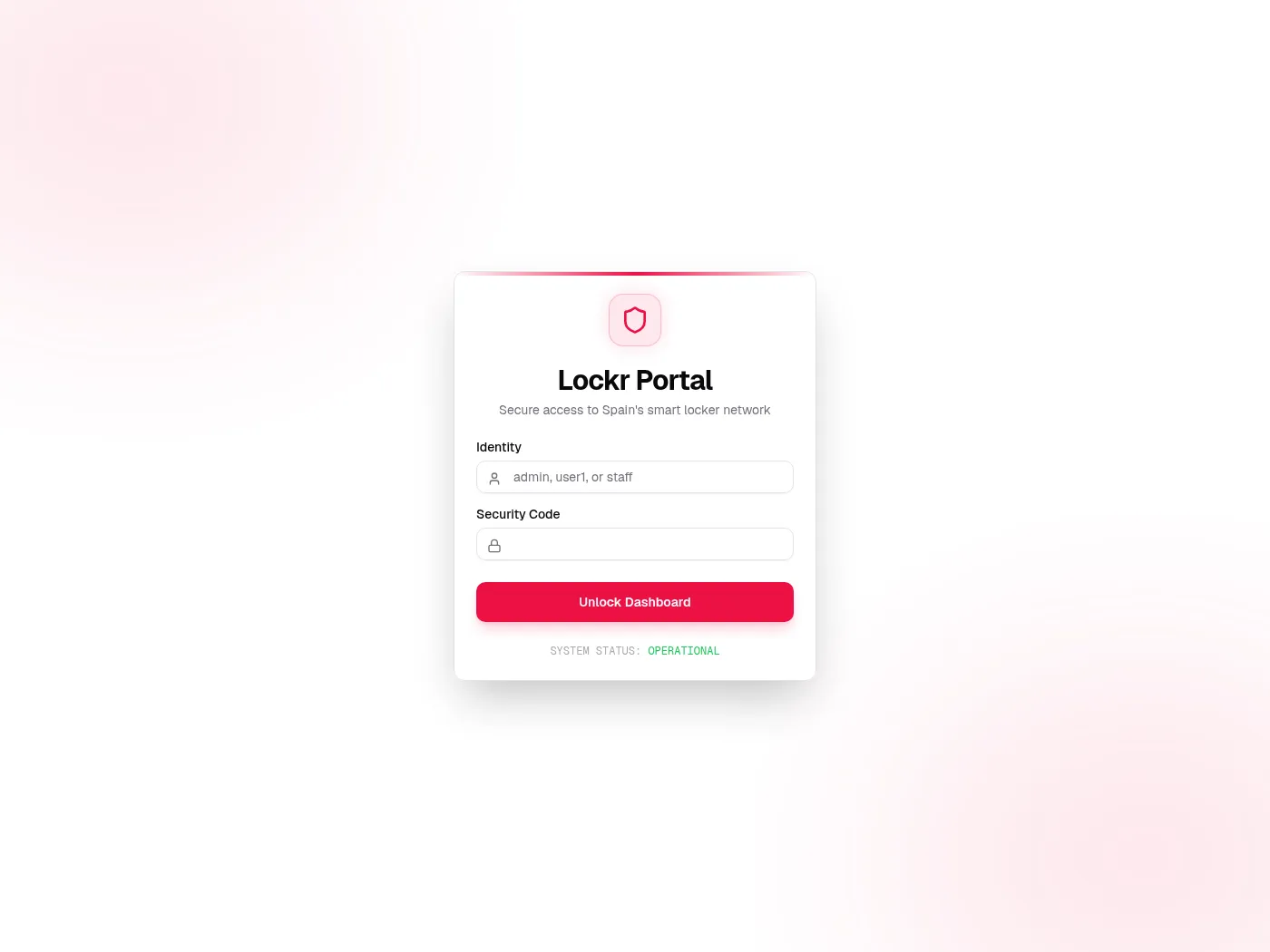 Lockr Dashboard