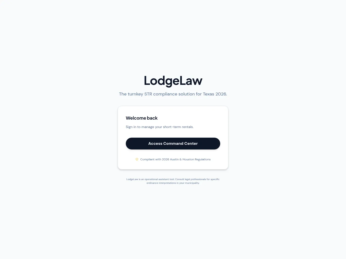 LodgeLaw Compliance Suite