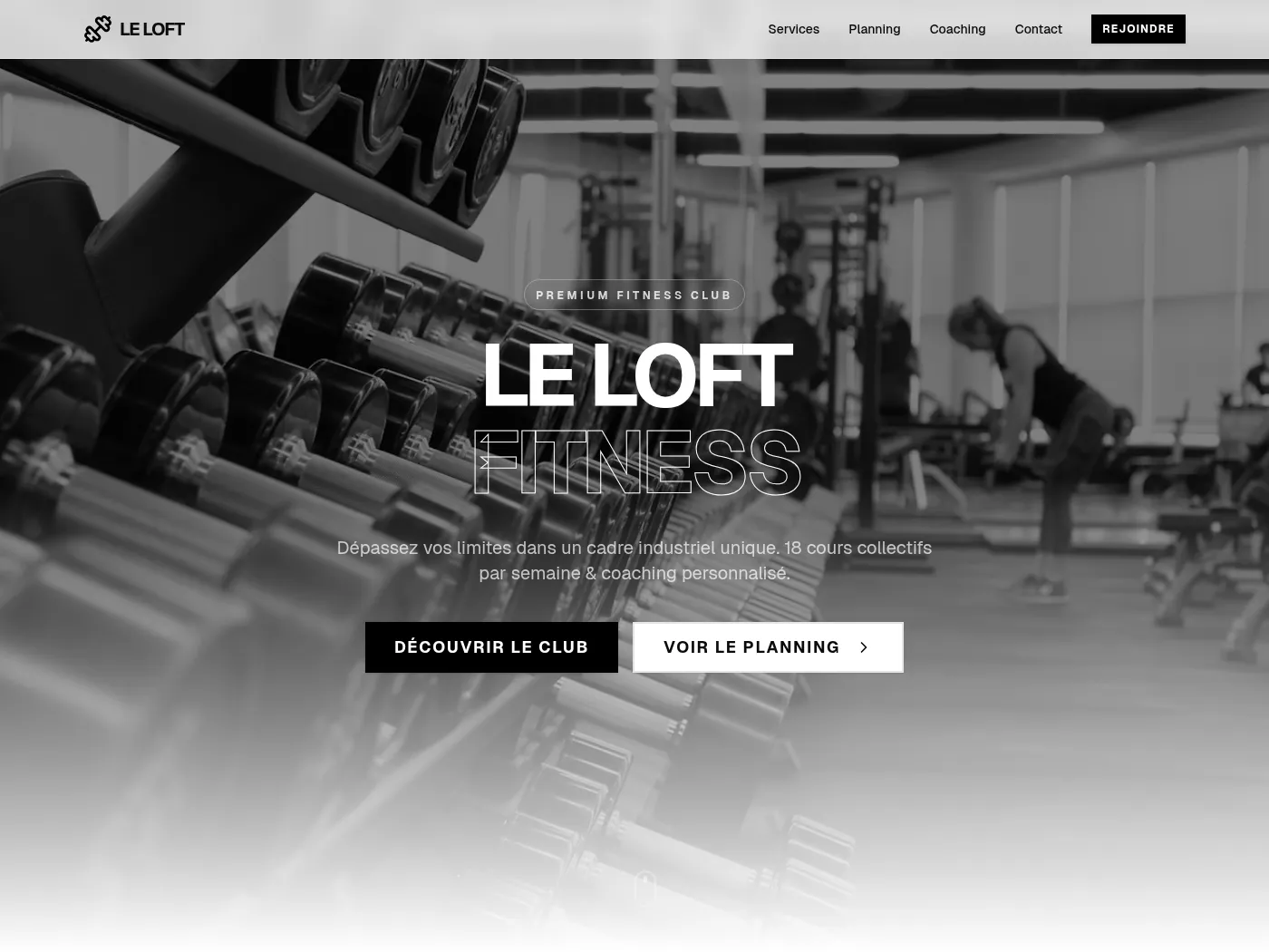 Le Loft Fitness Web