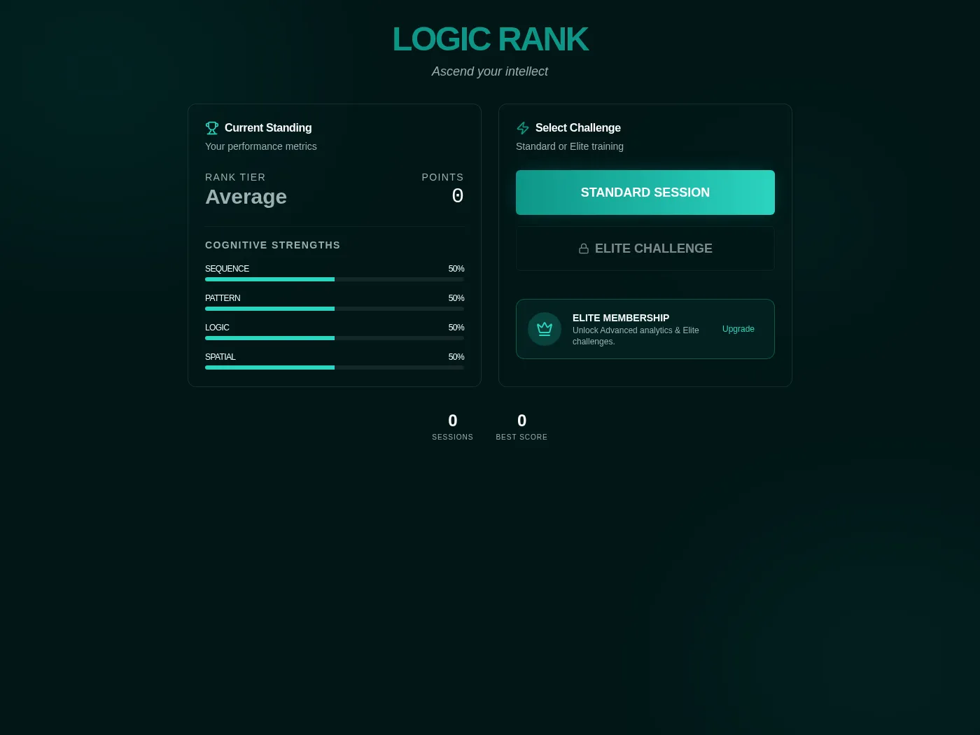 Logic Rank Puzzle Game