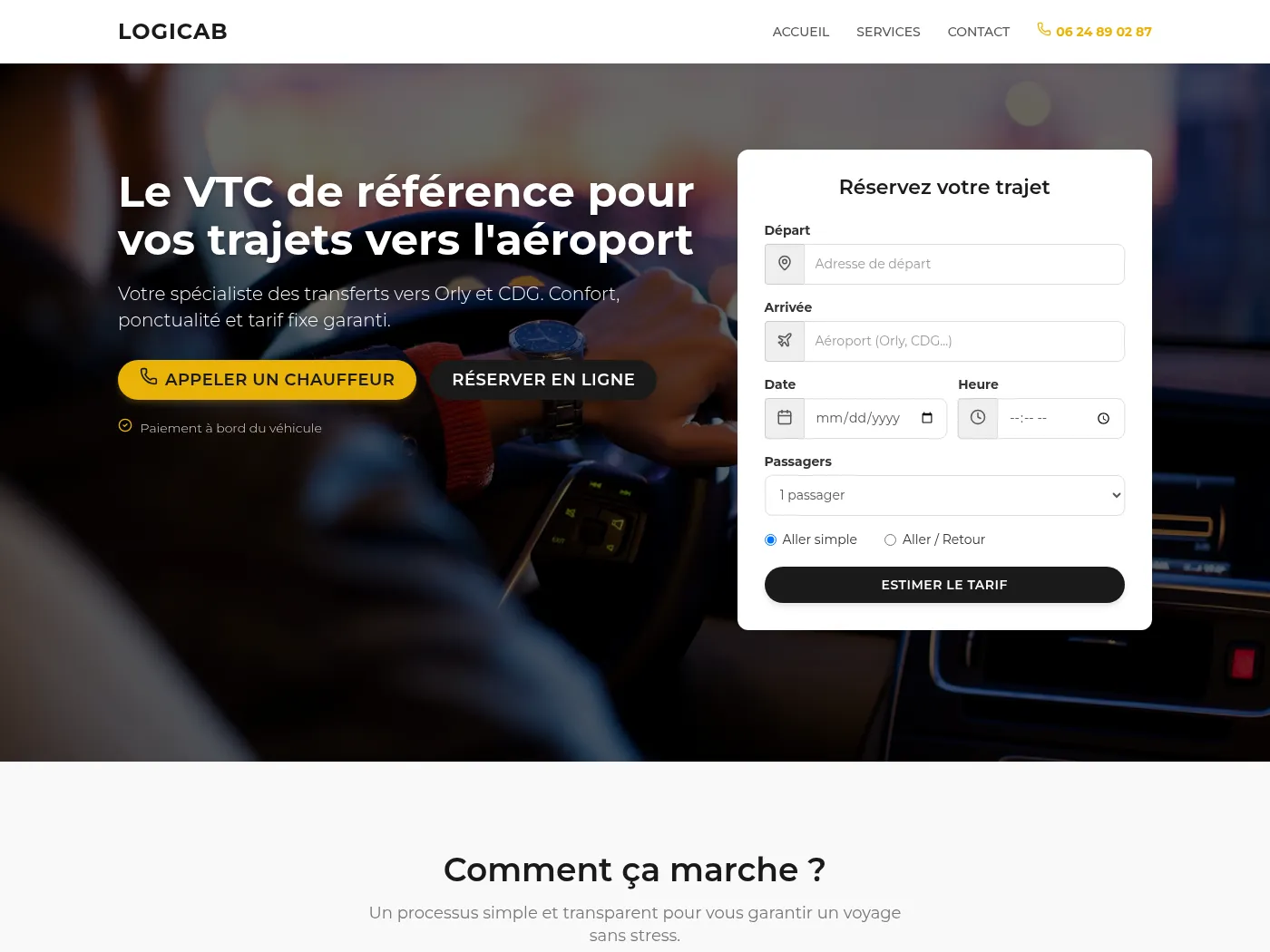 LogiCab Modern Redesign