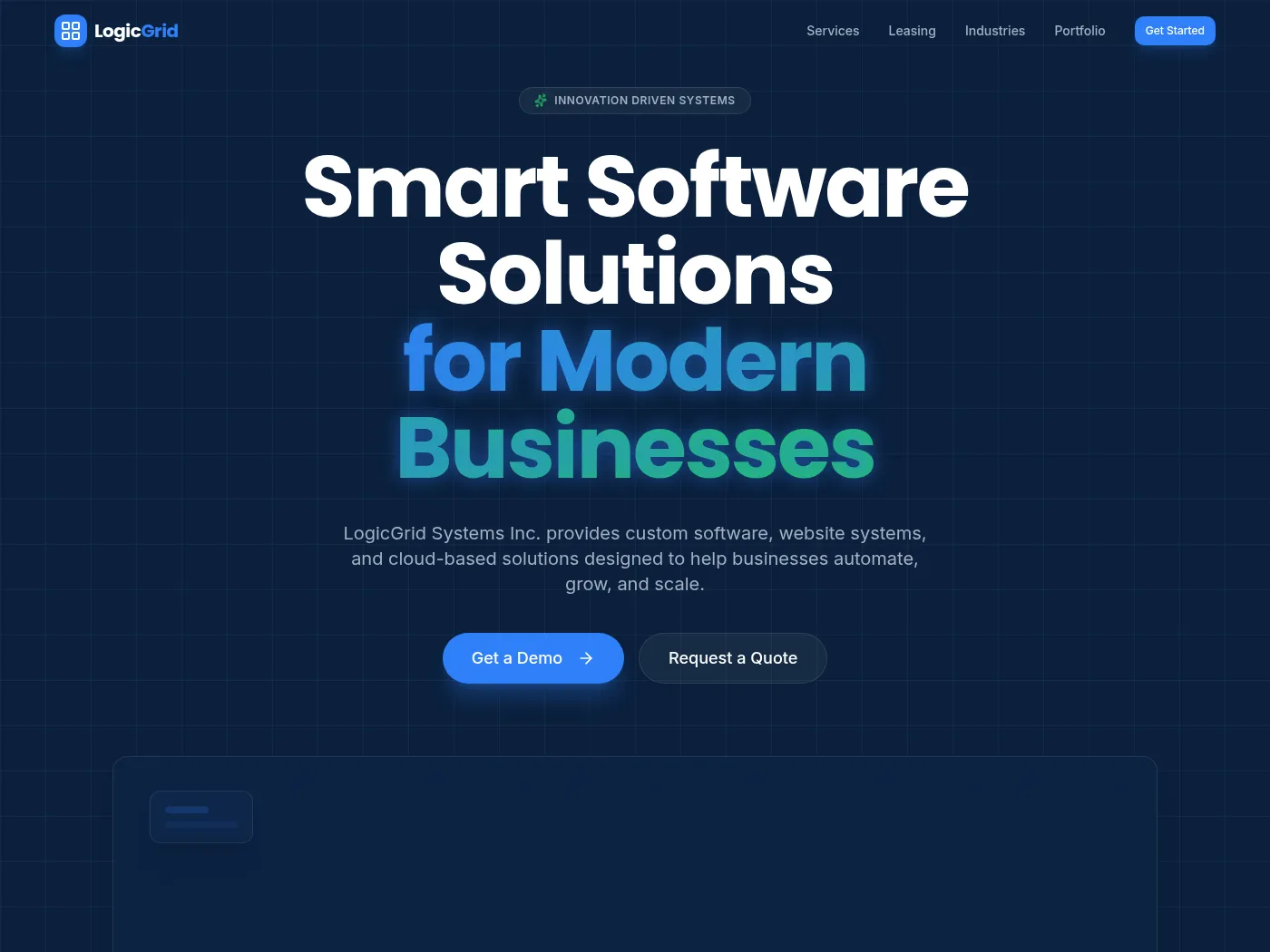 LogicGrid SaaS Site