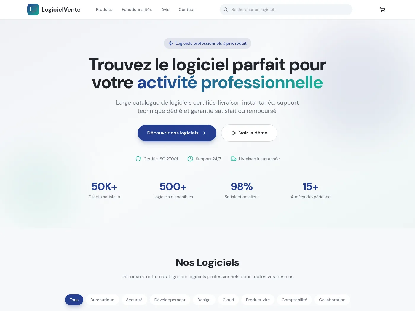 LogicielVente Platform