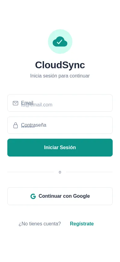 CloudSync Login App