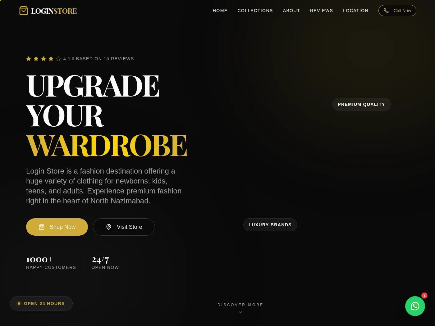 Login Store 3D Portfolio
