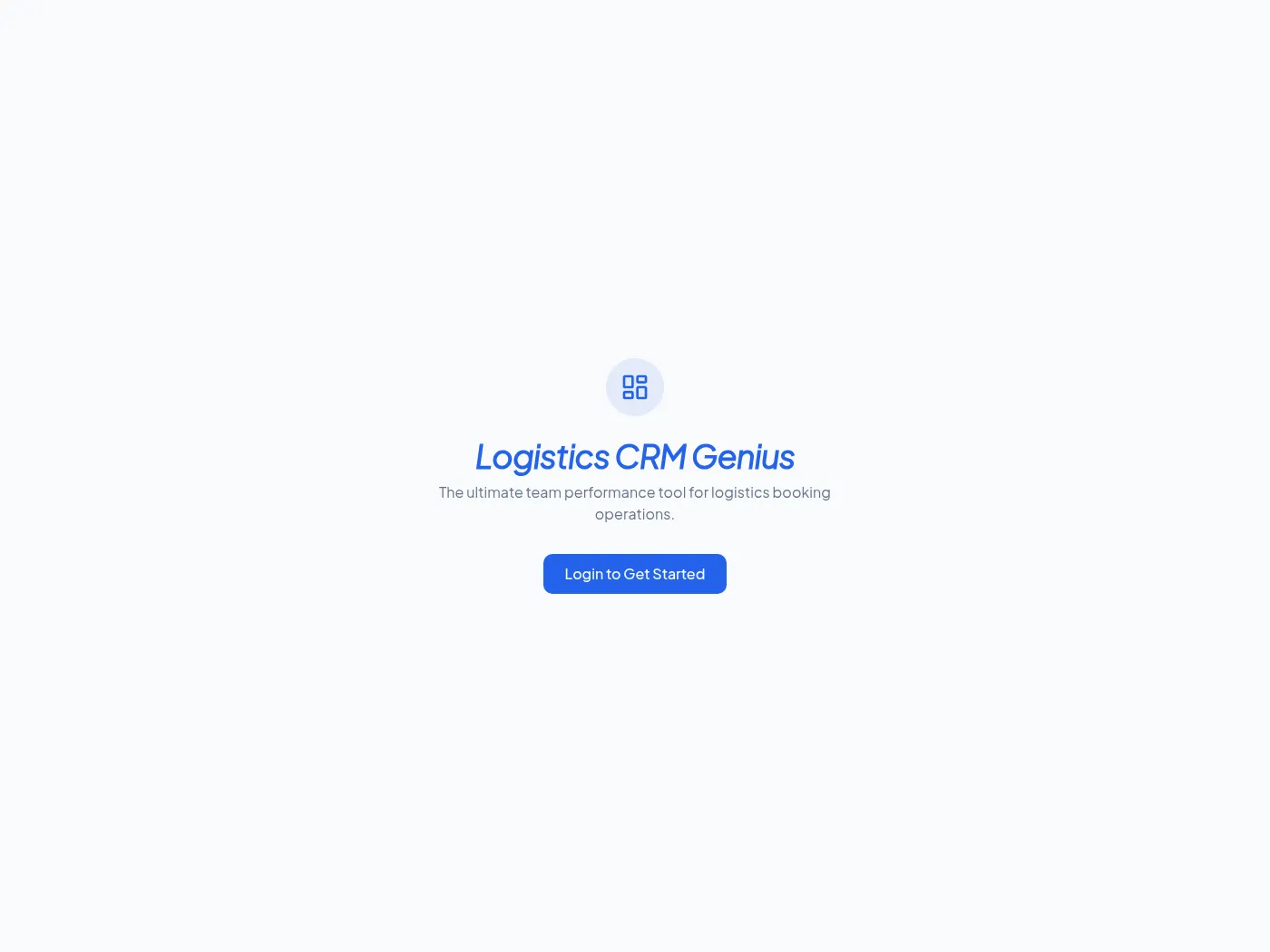 Logistics CRM Genius