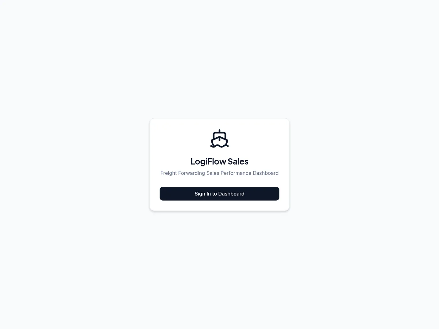 Logistics Sales Dash