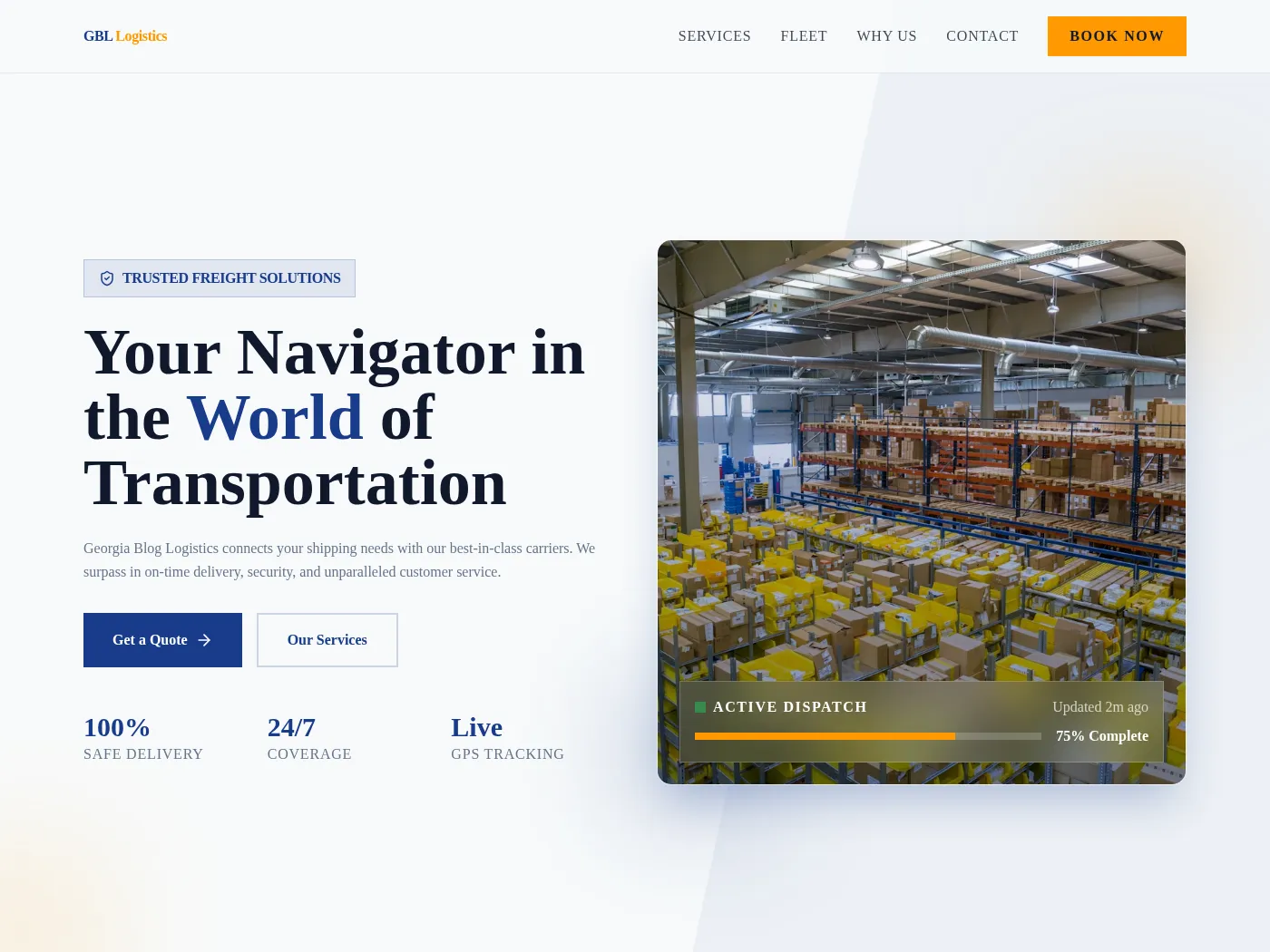 Georgia Blog Logistics Site
