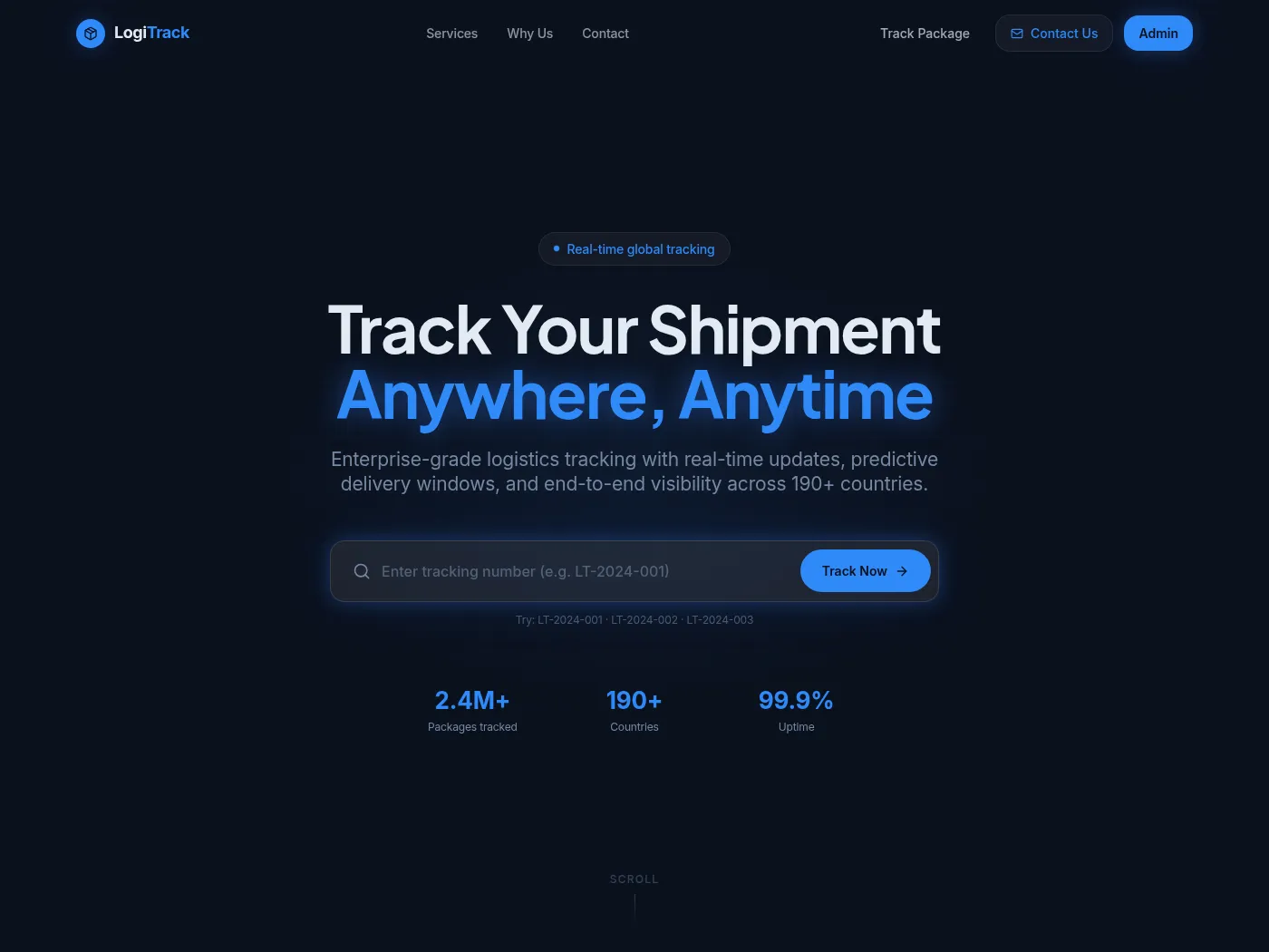 LogiTrack Dashboard
