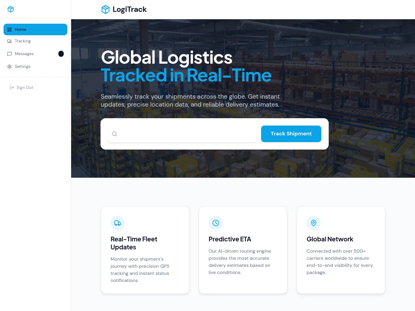 LogiTrack Web Portal