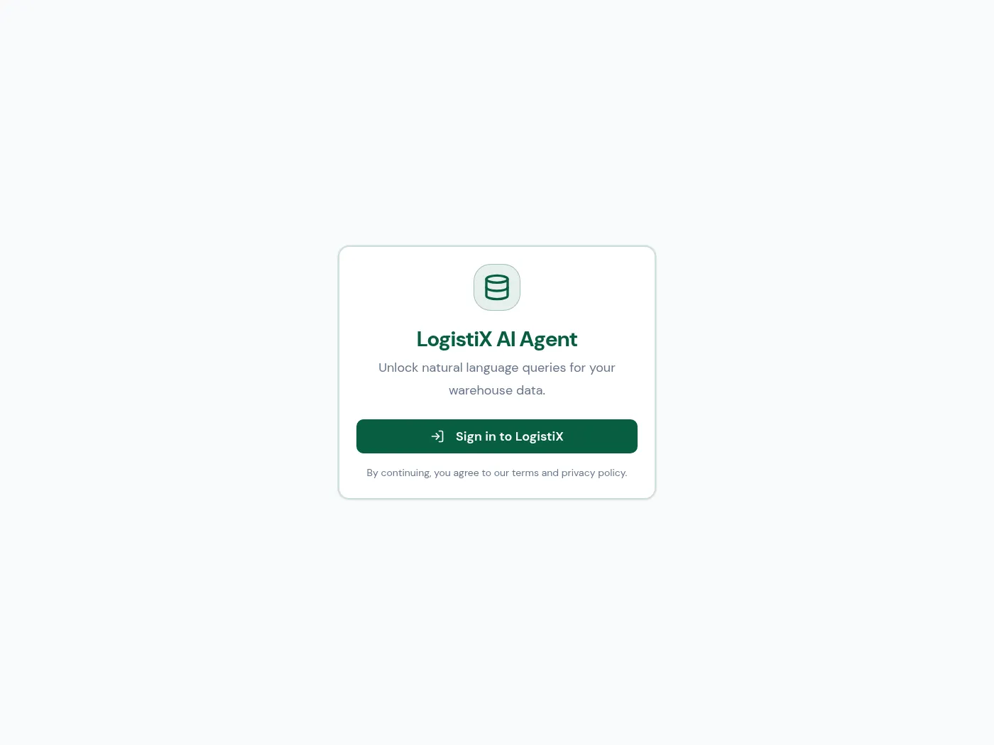 LogistiX SQL AI Agent