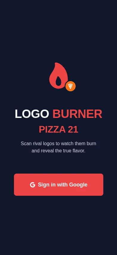 Pizza21 Logo Burner