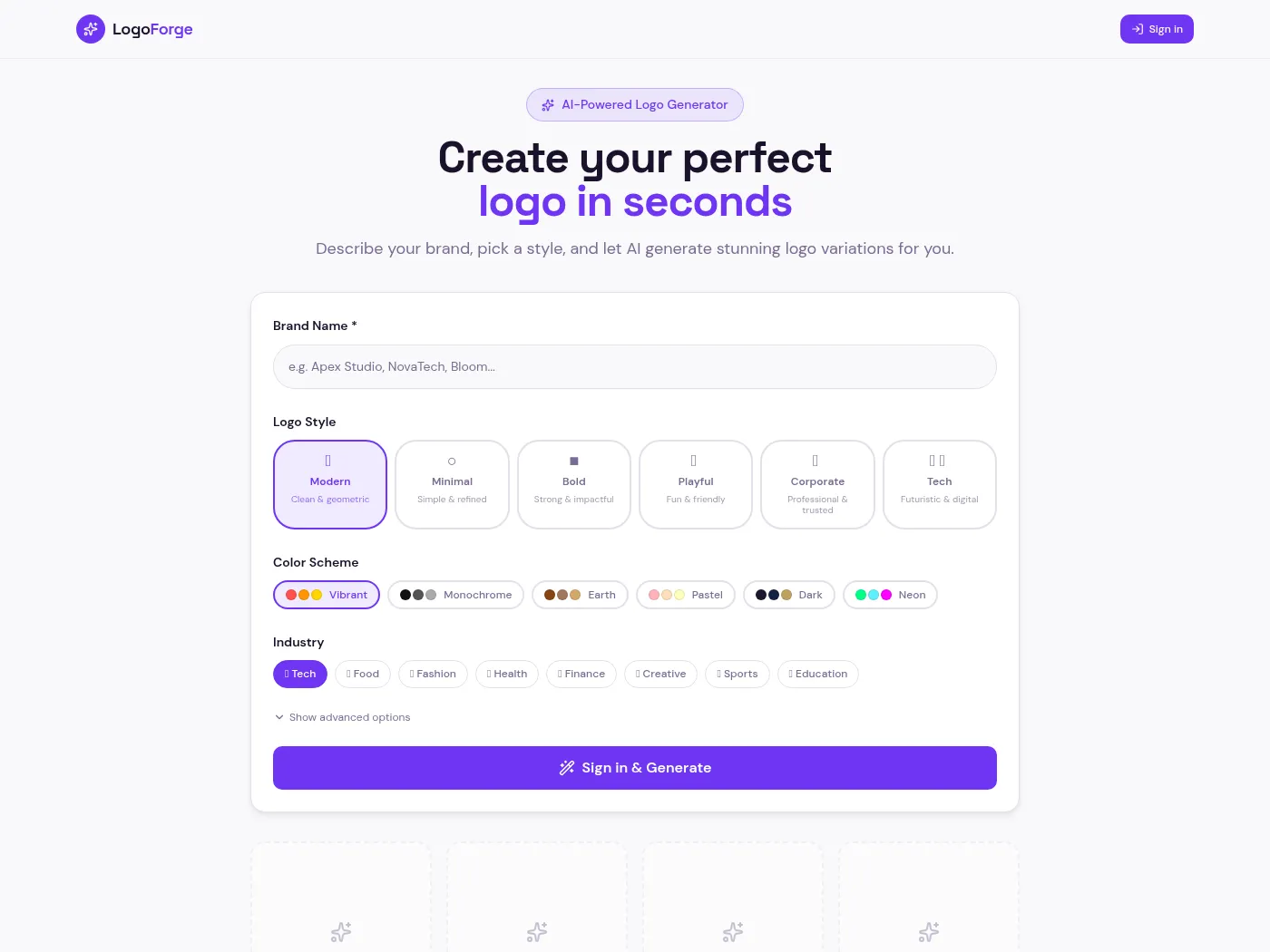 LogoForge Studio