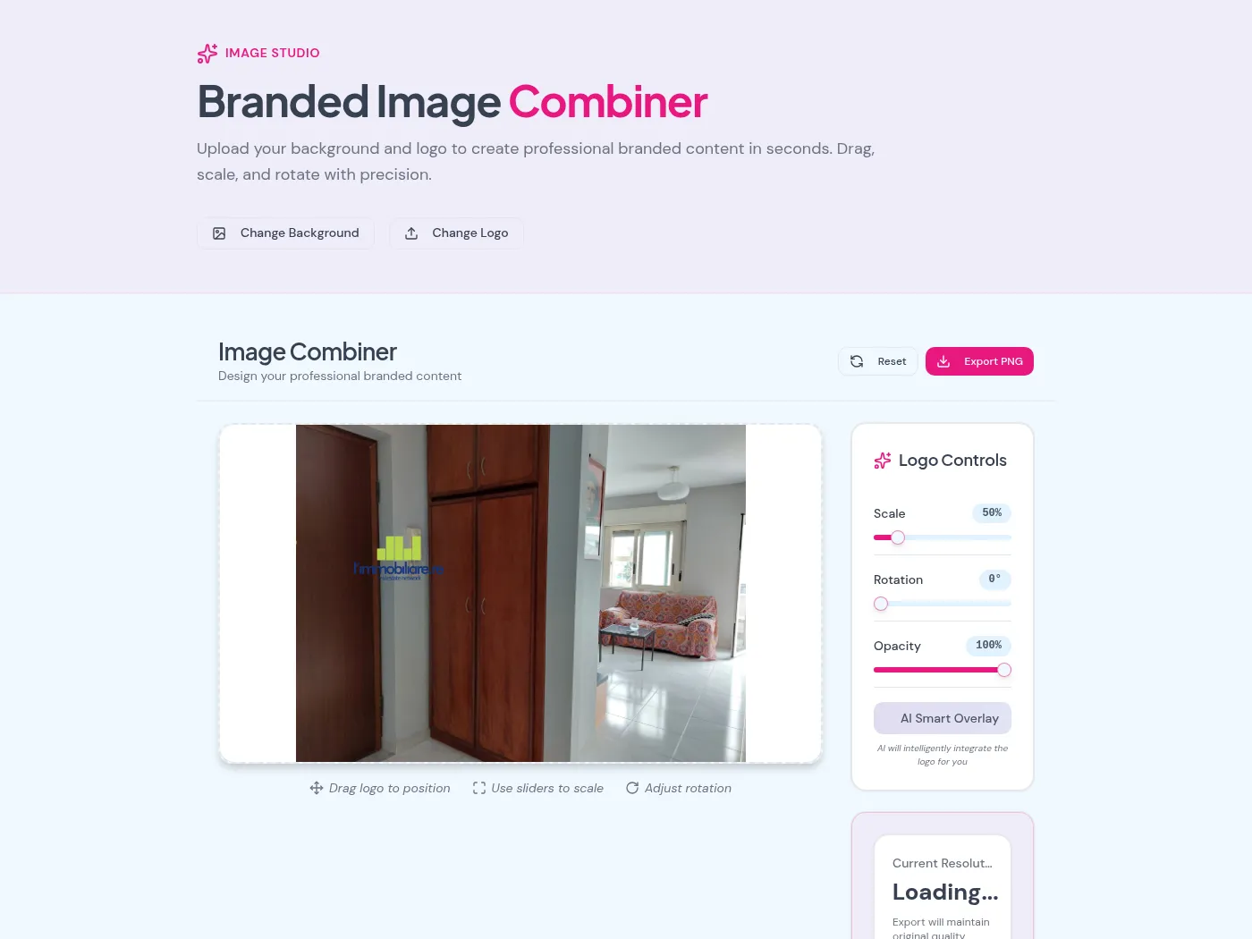 Logo Image Combiner