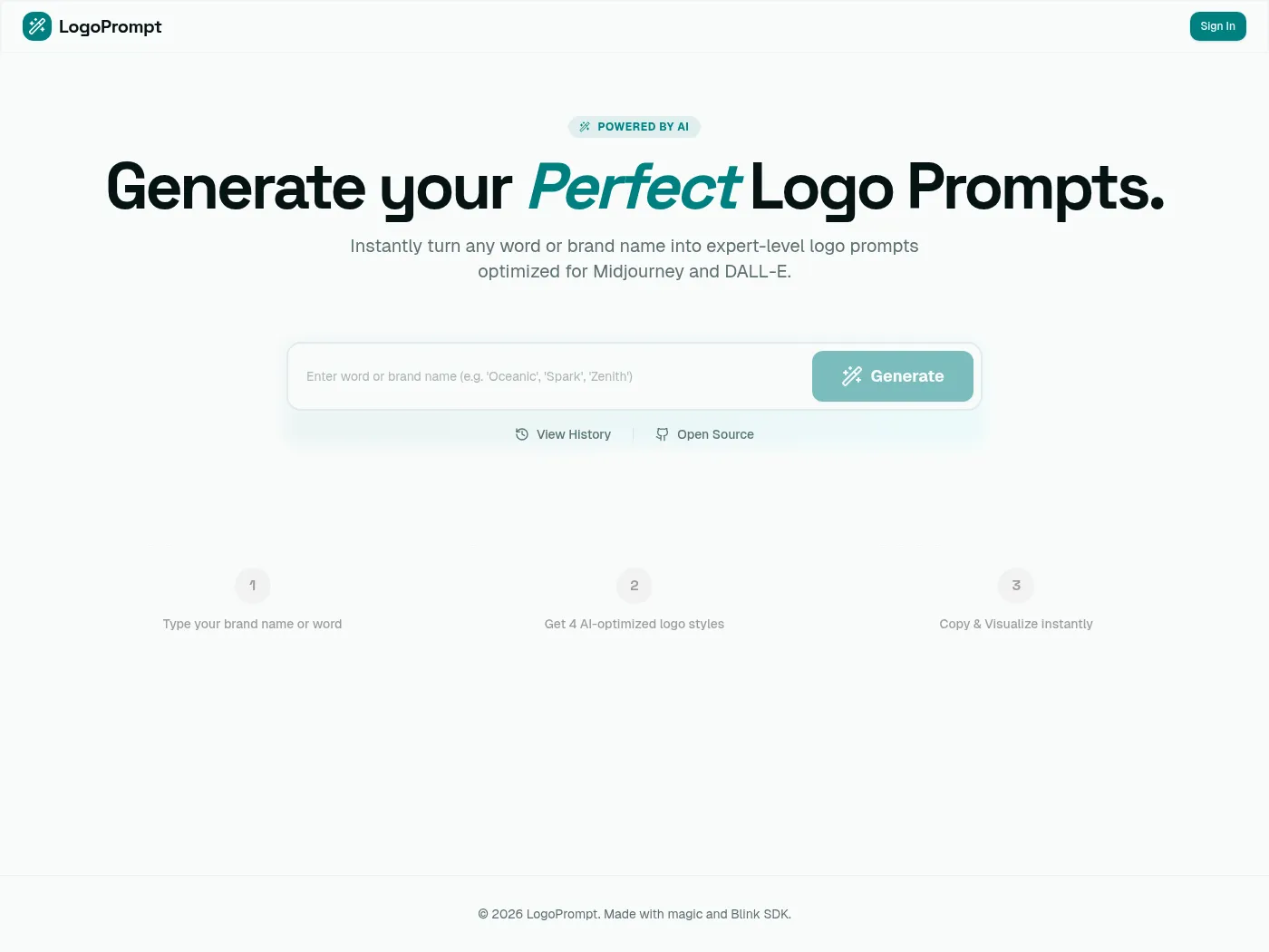 LogoPrompt Generator