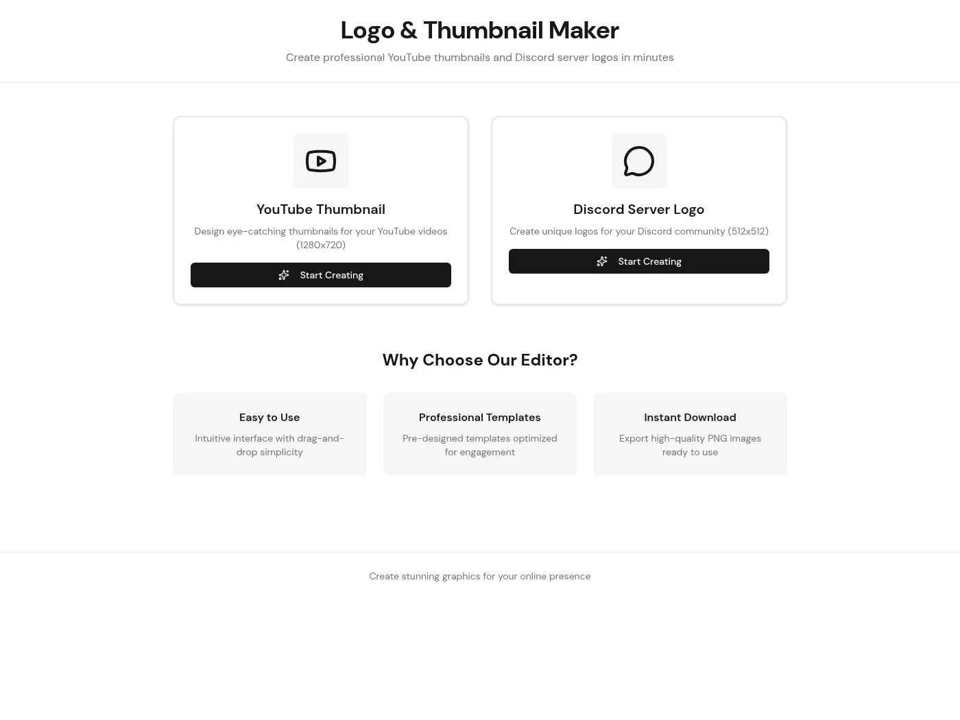 Logo & Thumbnail Maker