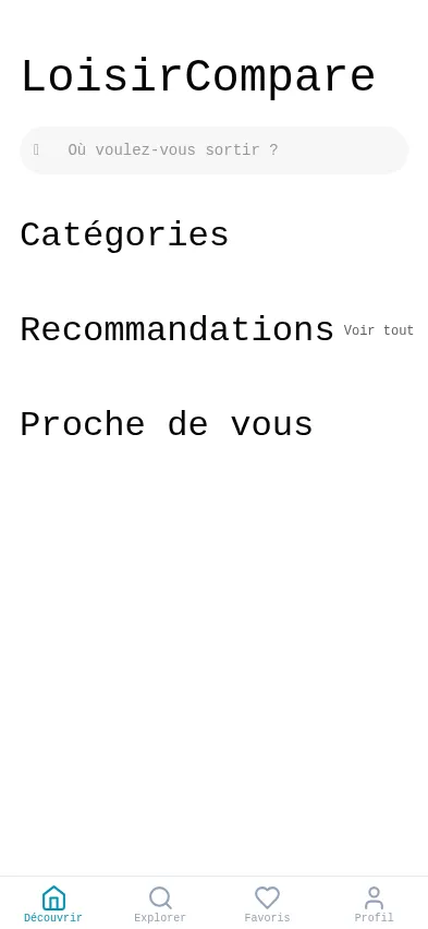 LoisirCompare