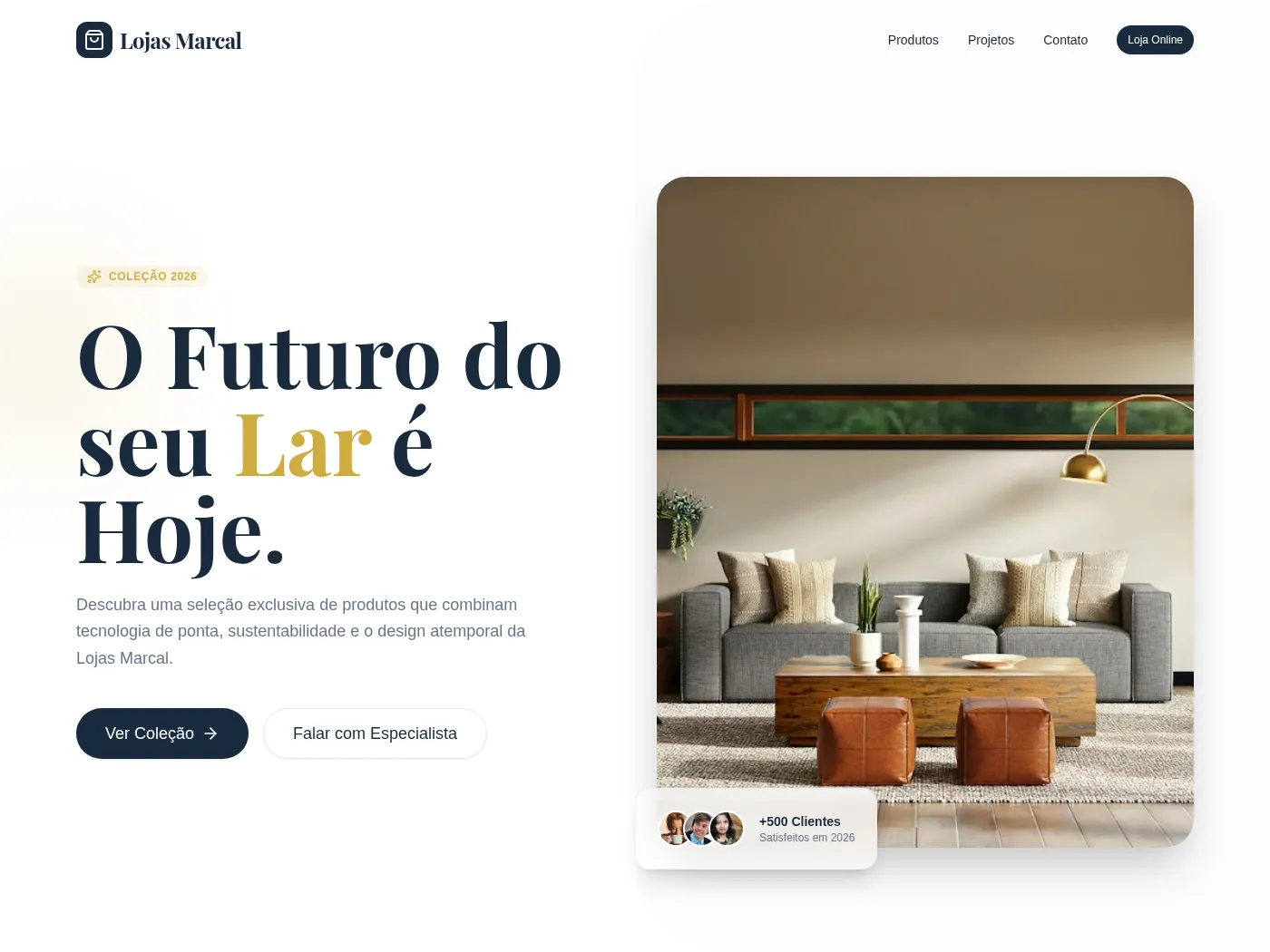 Lojas Marcal 2026 Site