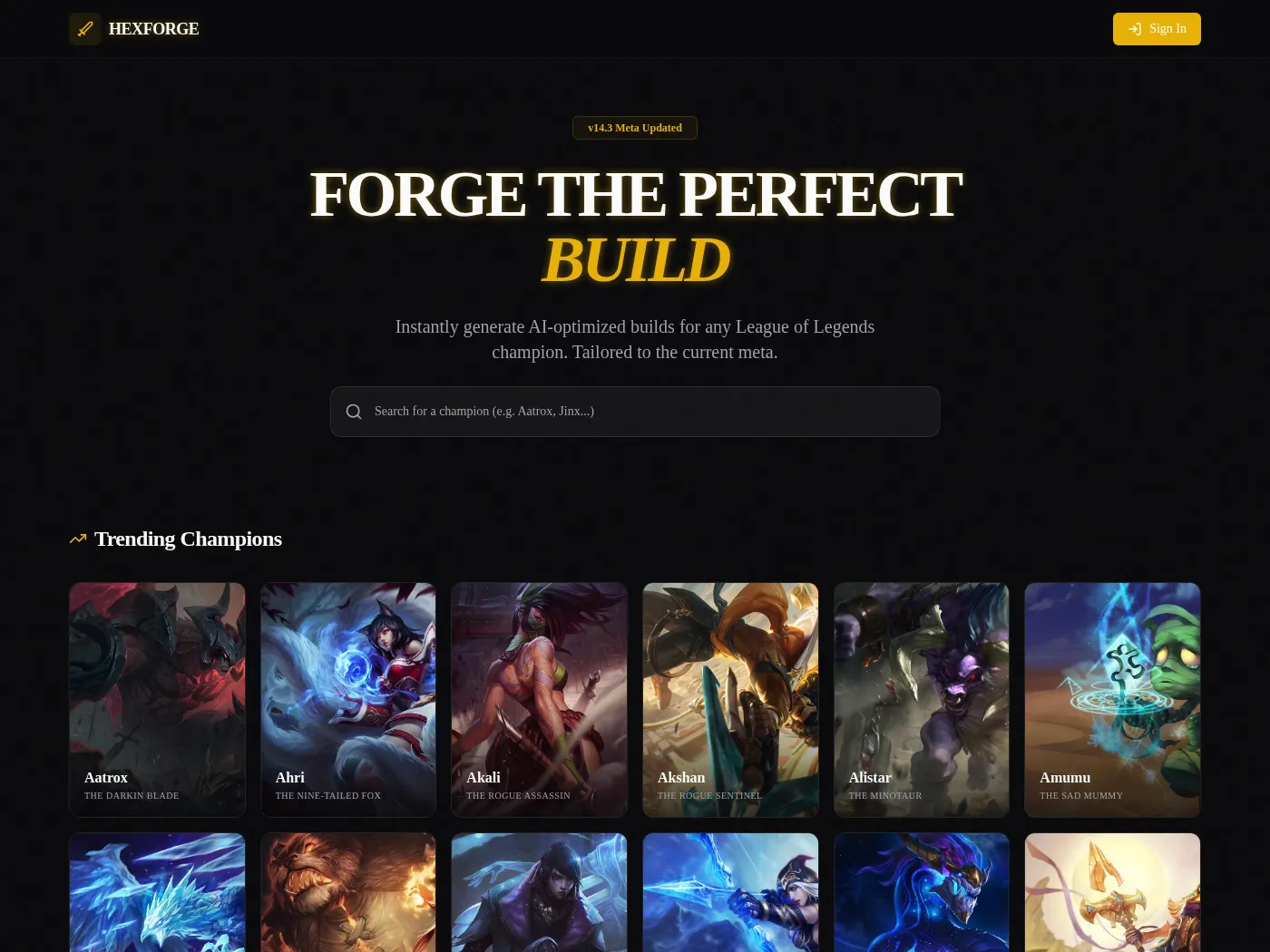 LoL Build Generator