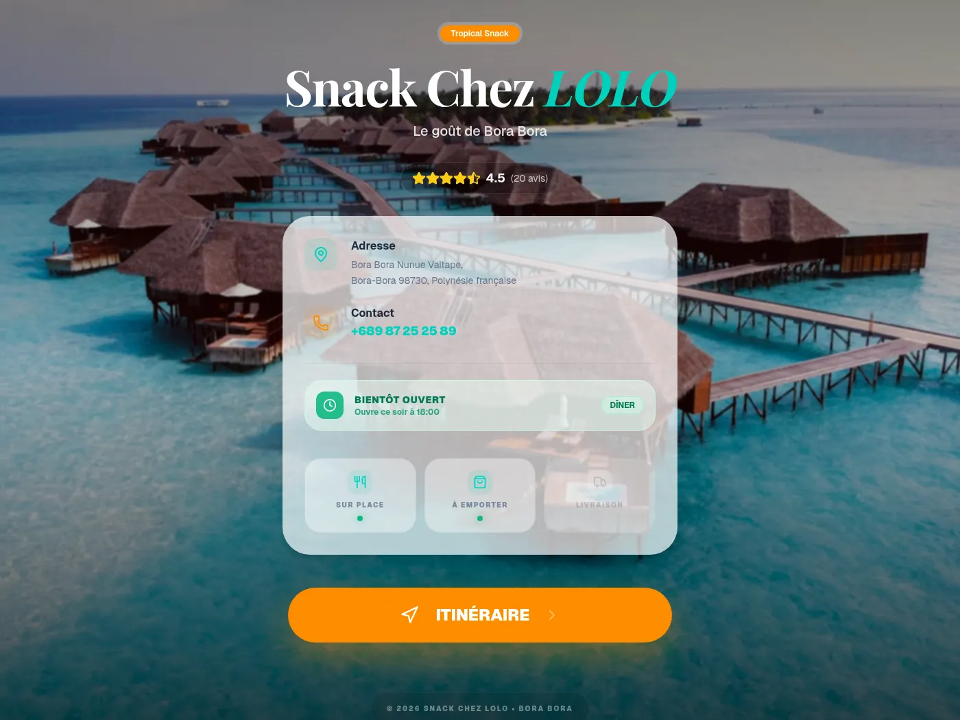 Snack Chez LOLO Page