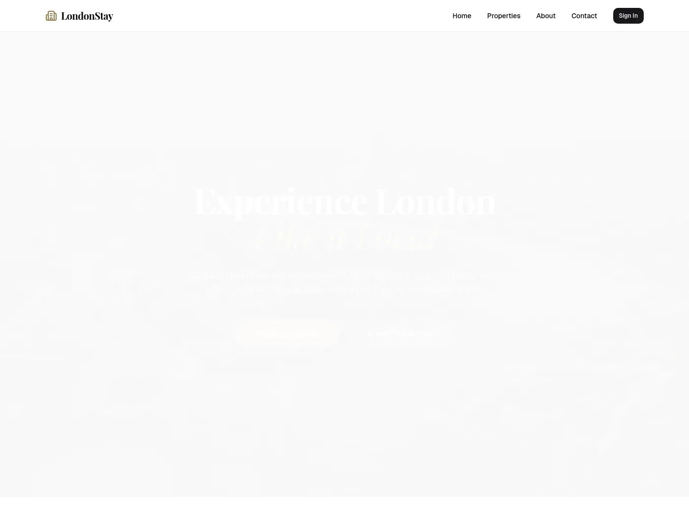 London Stay Finder