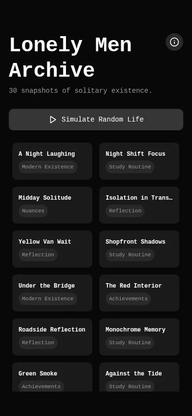 Lonely Men Simulator