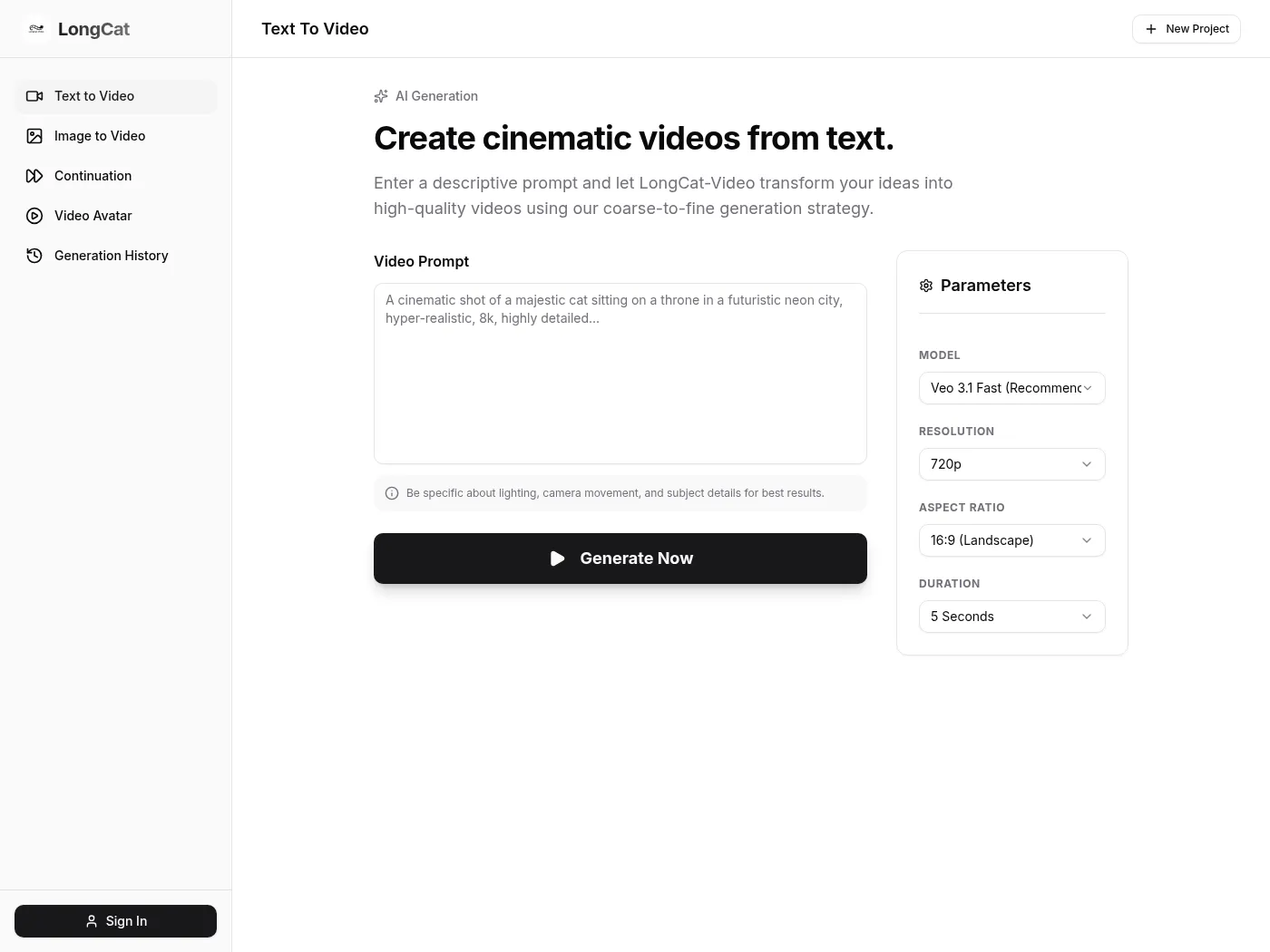 LongCat Video Clone