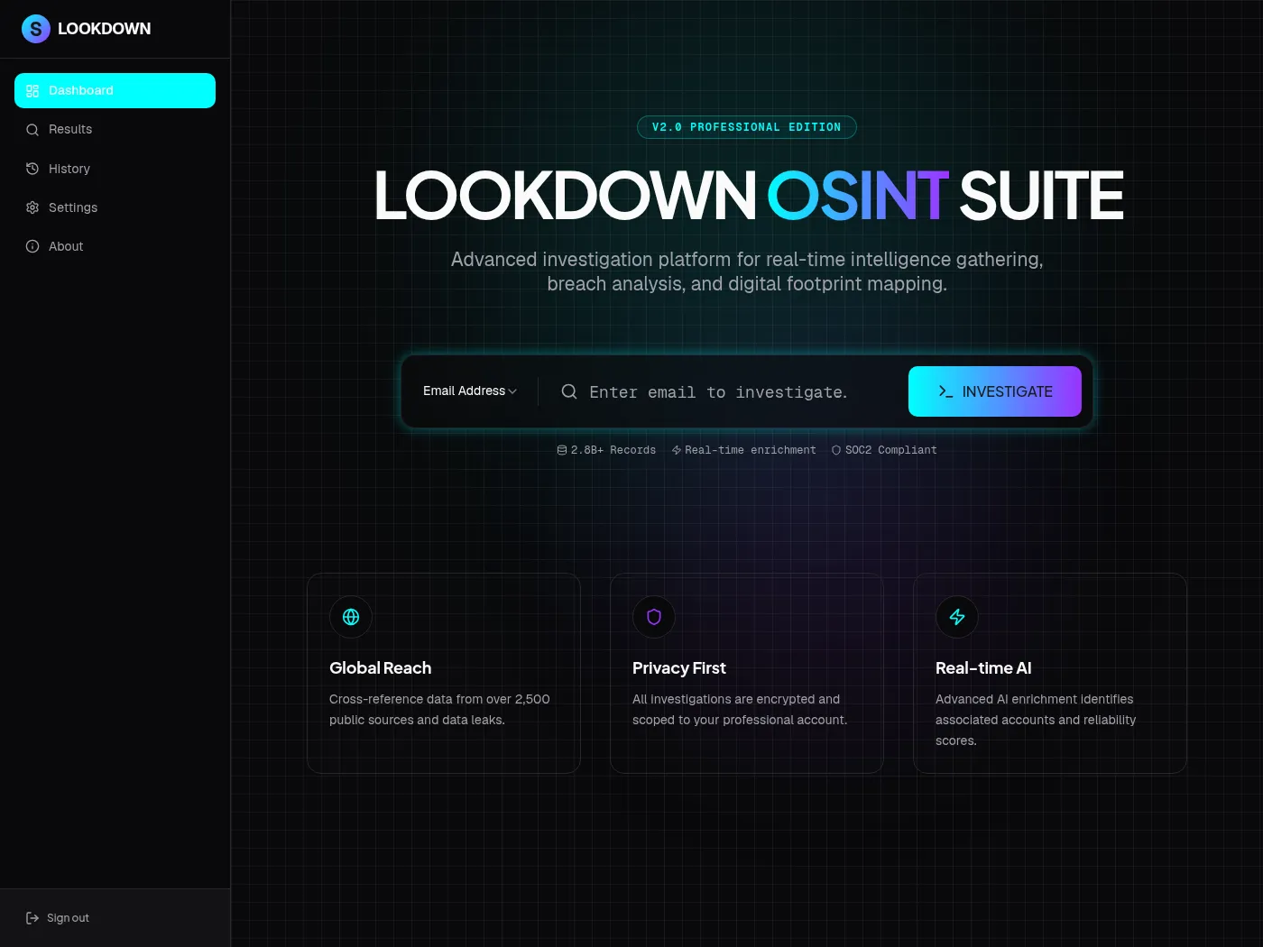 Lookdown OSINT Suite