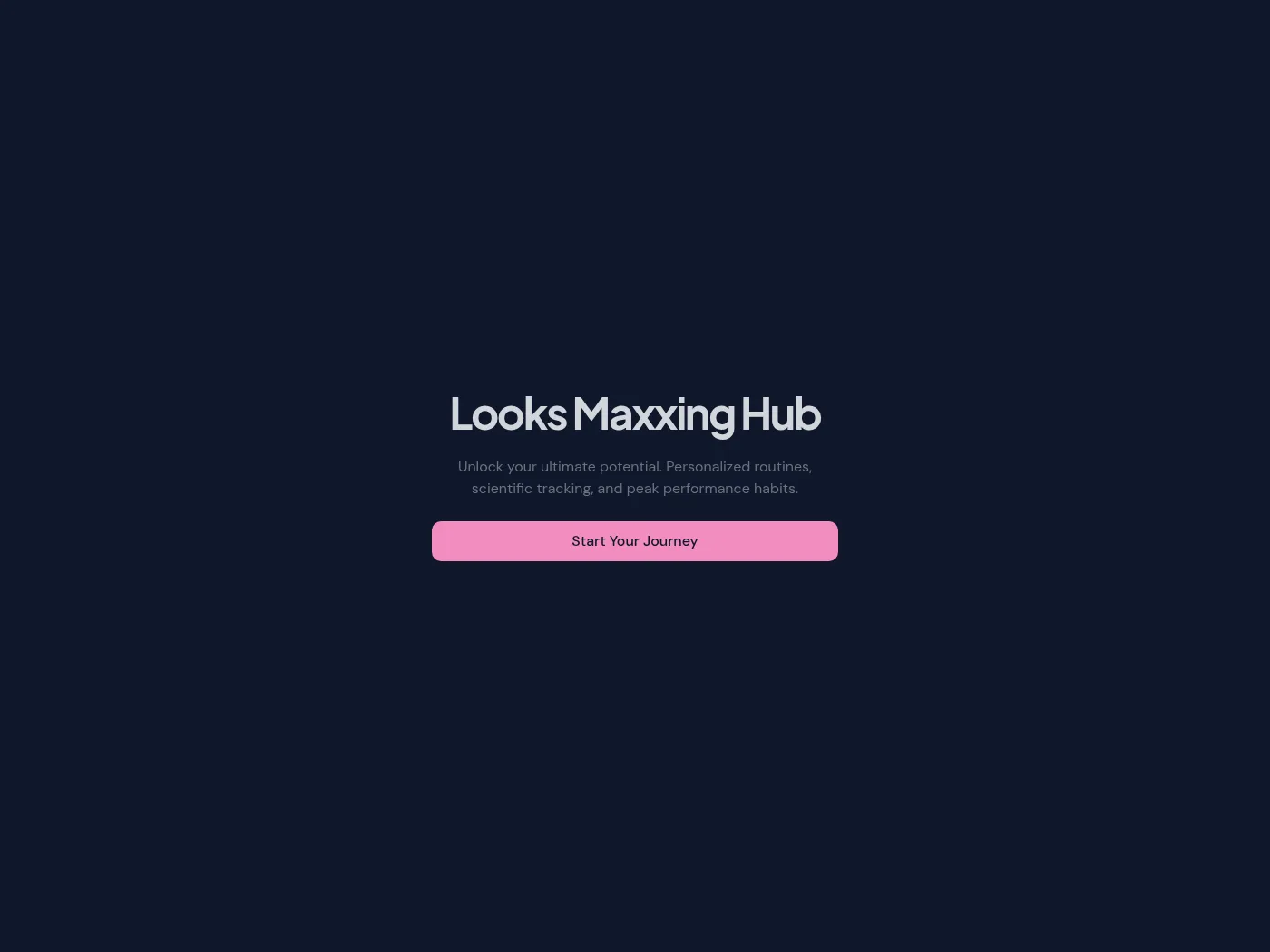 Looks Maxxing Hub