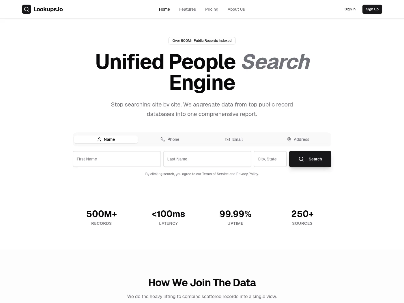 Lookups.io Clone