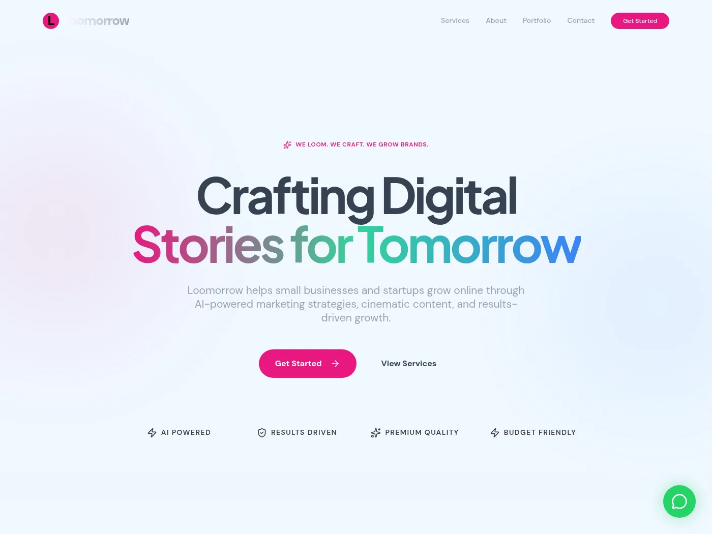 Loomorrow Agency Website