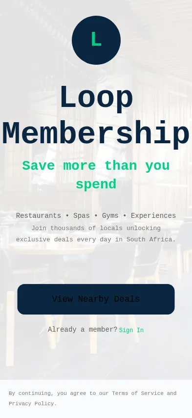 Loop Membership App