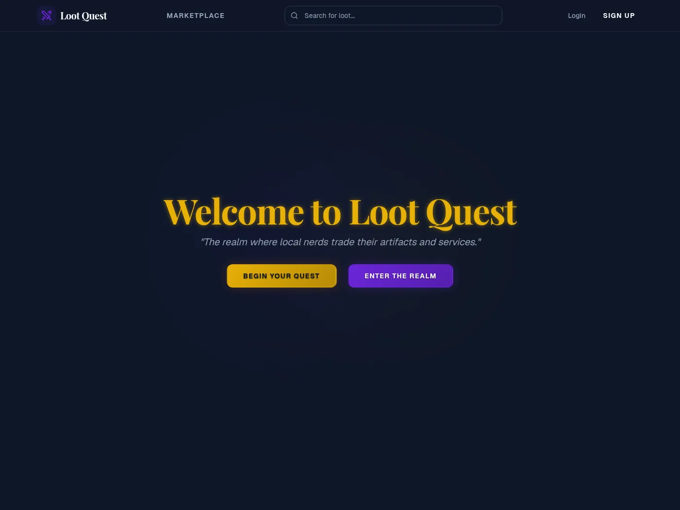 Loot Quest Marketplace